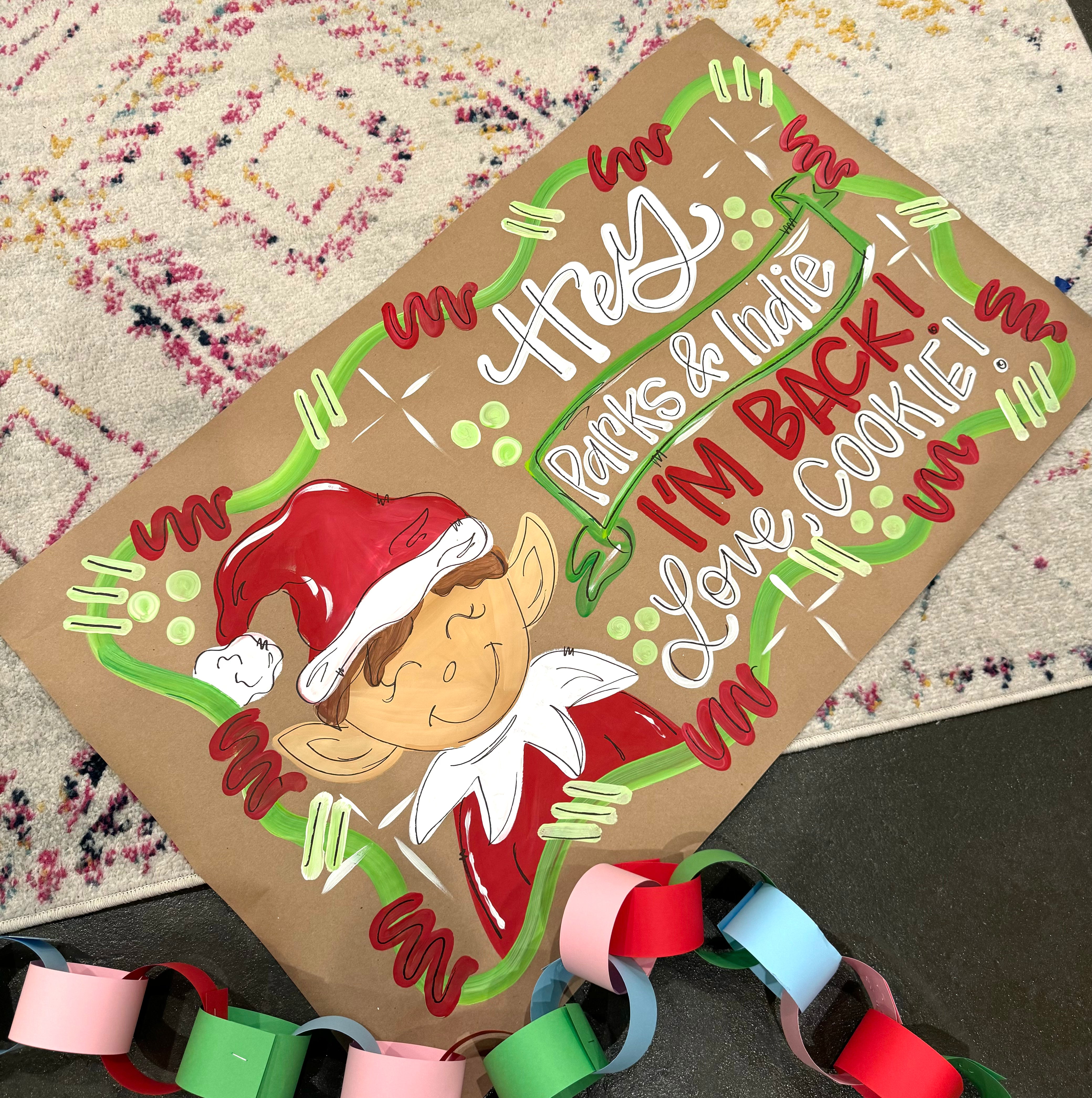 Elf Arrival Banner – Kaligraphy LLC